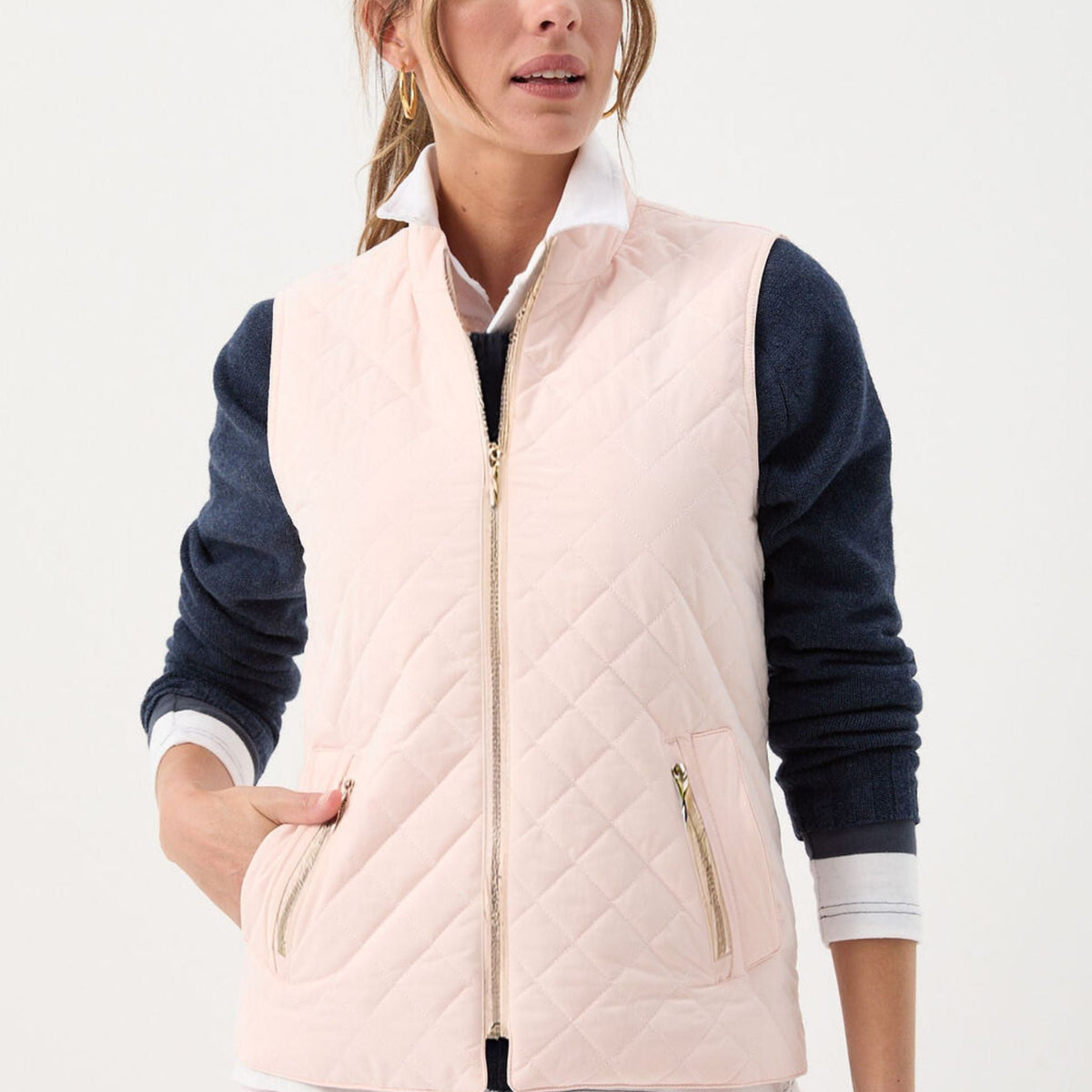 Longline Quilted Vest - Pink – Goondiwindi Cotton