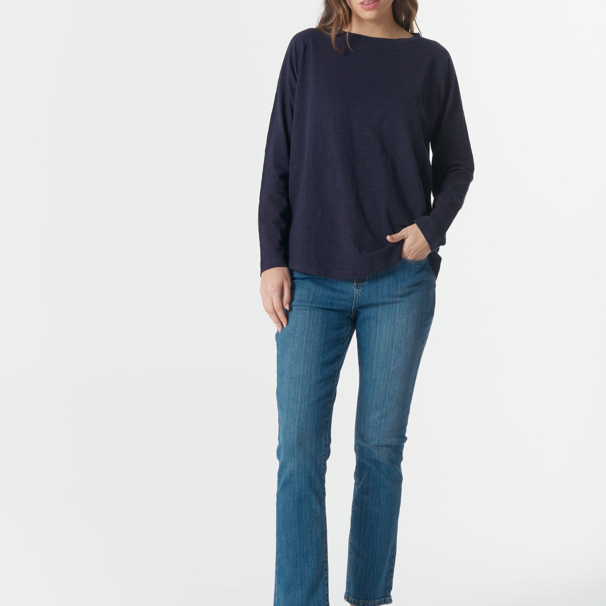 High Noon Straight Leg Jean - Denim Blue – Goondiwindi Cotton
